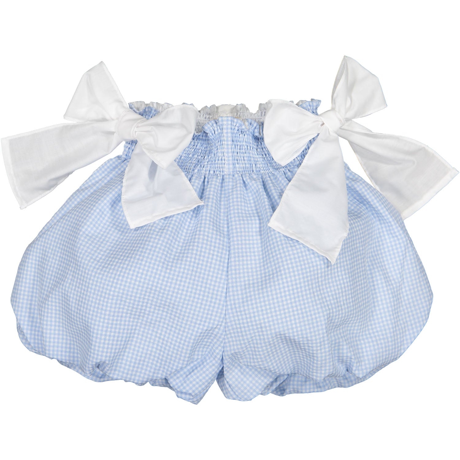 Mini Blue Gingham Bubbly Shorts – Sal & Pimenta